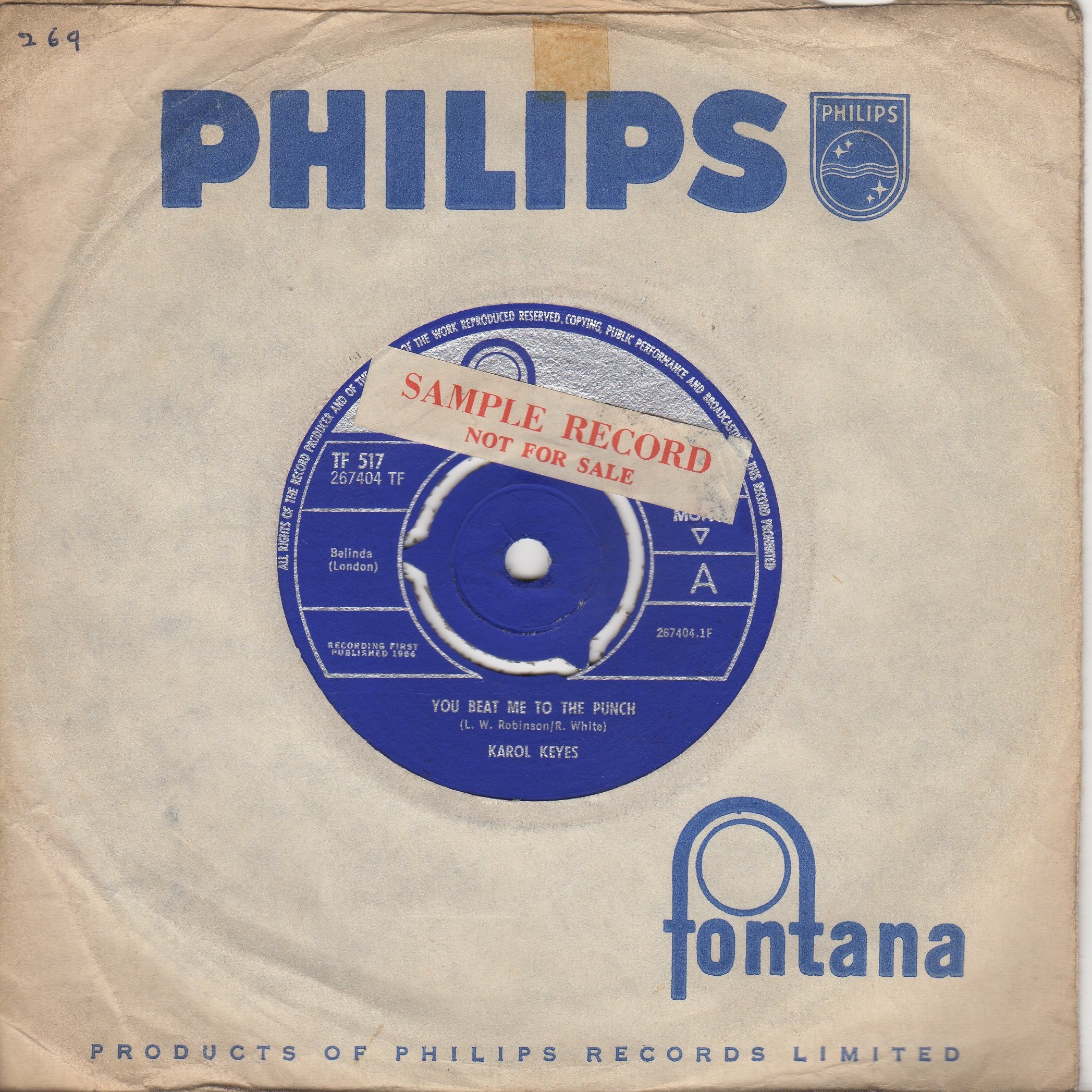 You Beat Me To The Punch / No-one Can Take Your Place